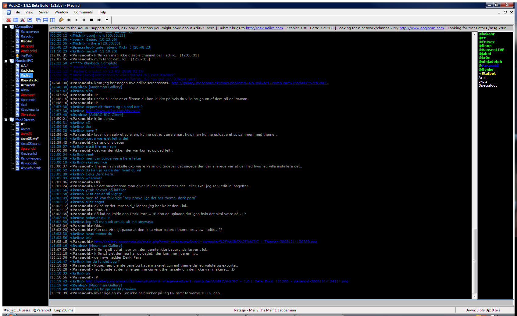 AdiIRC - Free IRC Client - Themes