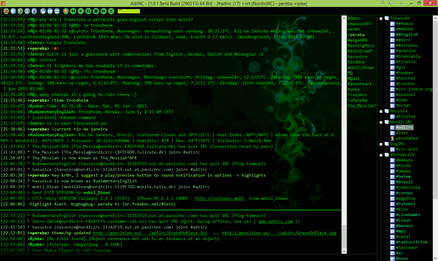 AdiIRC - Free IRC Client - Themes
